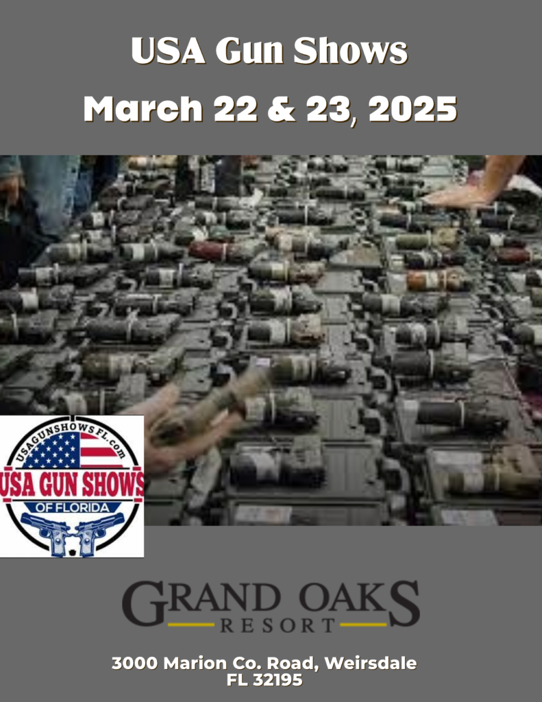 USA Gun Shows, March 22-23, 2025 - The Grand Oaks Resort